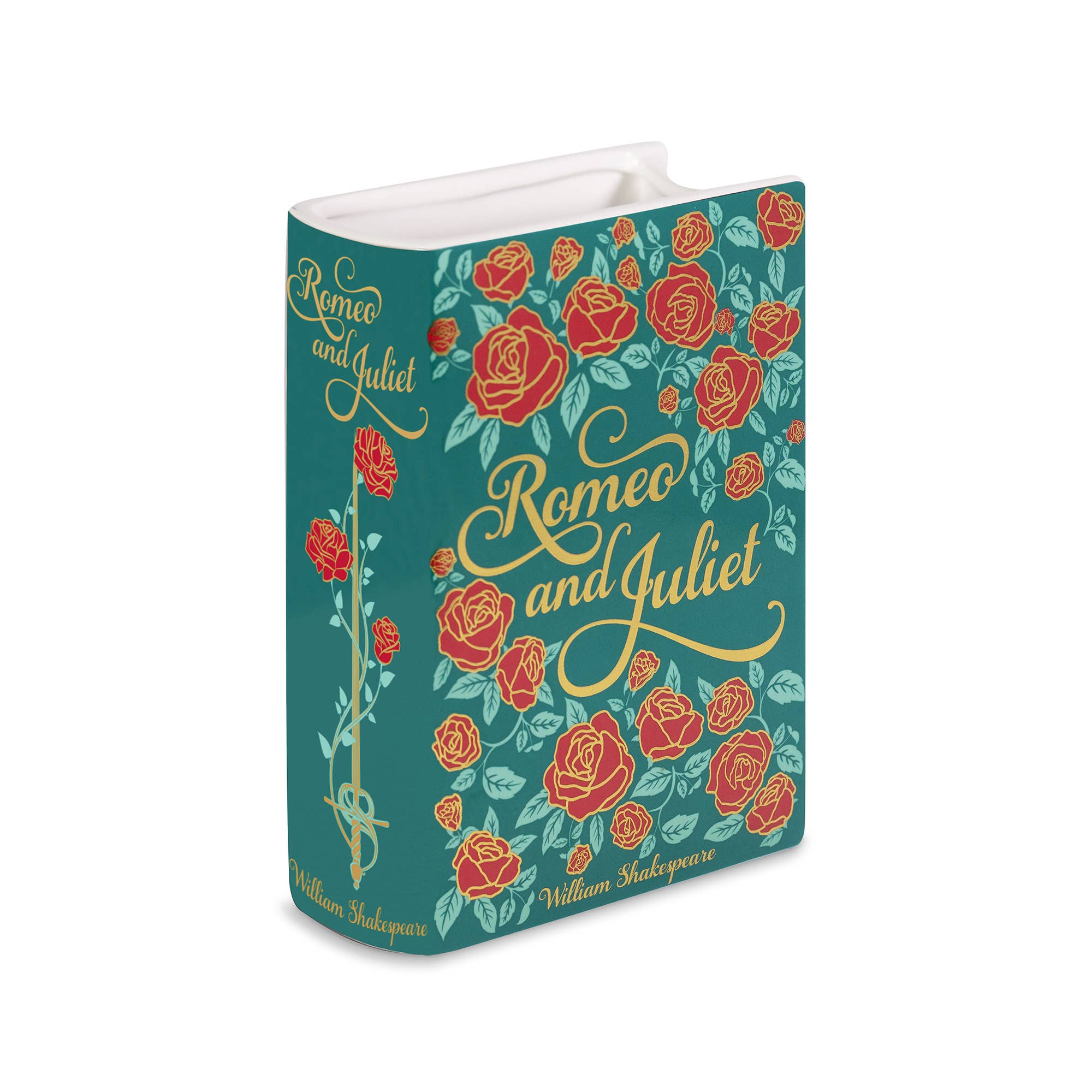 Large Book Ceramic Vase - Romeo and Juliet | Vases & Planters ...